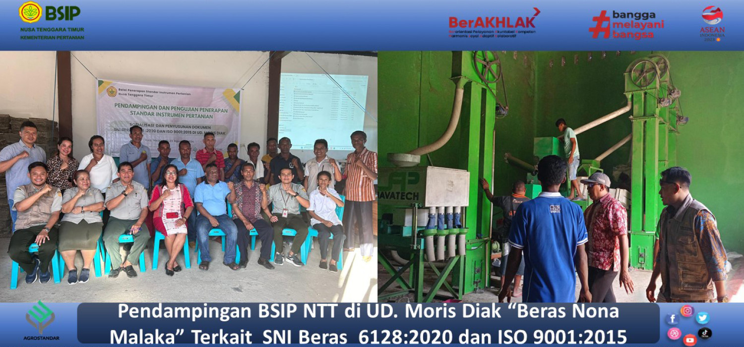Berita BRMP NTT - Pendampingan BSIP NTT: UD. Moris Diak “Beras Nona ...